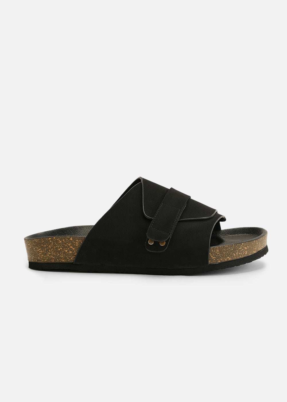Black Classic Cross-Over Sandals