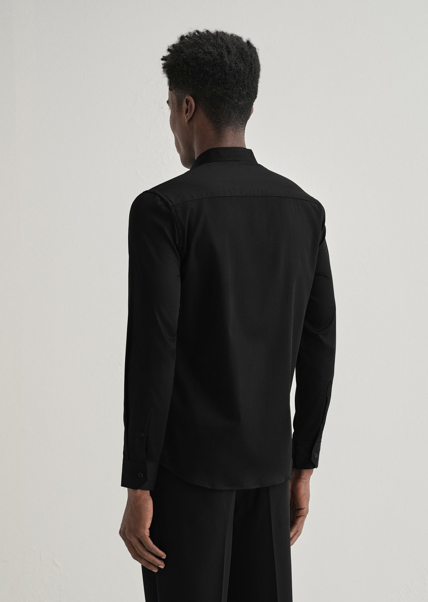 Black Sequence Panel Designer Shirt
