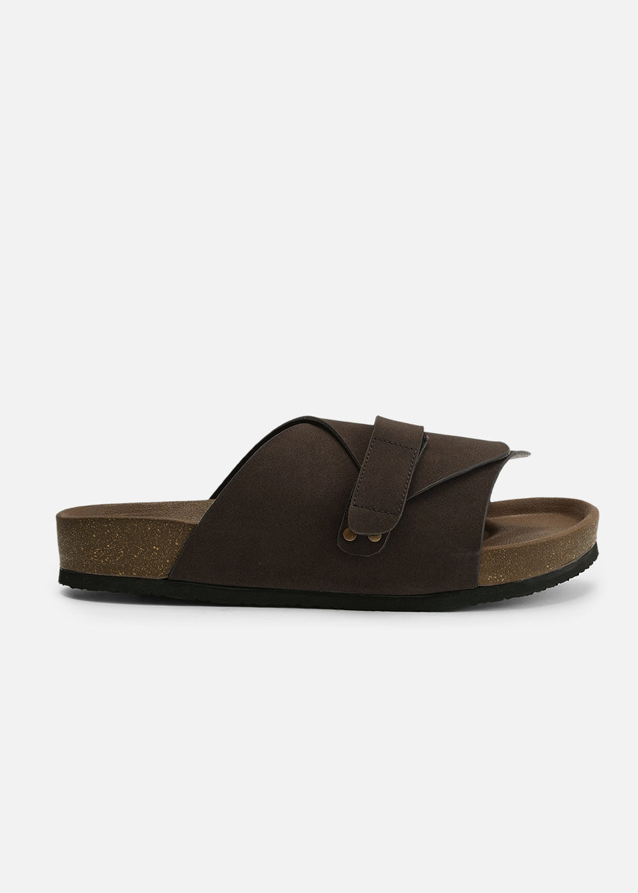Brown Classic Cross-Over Sandals