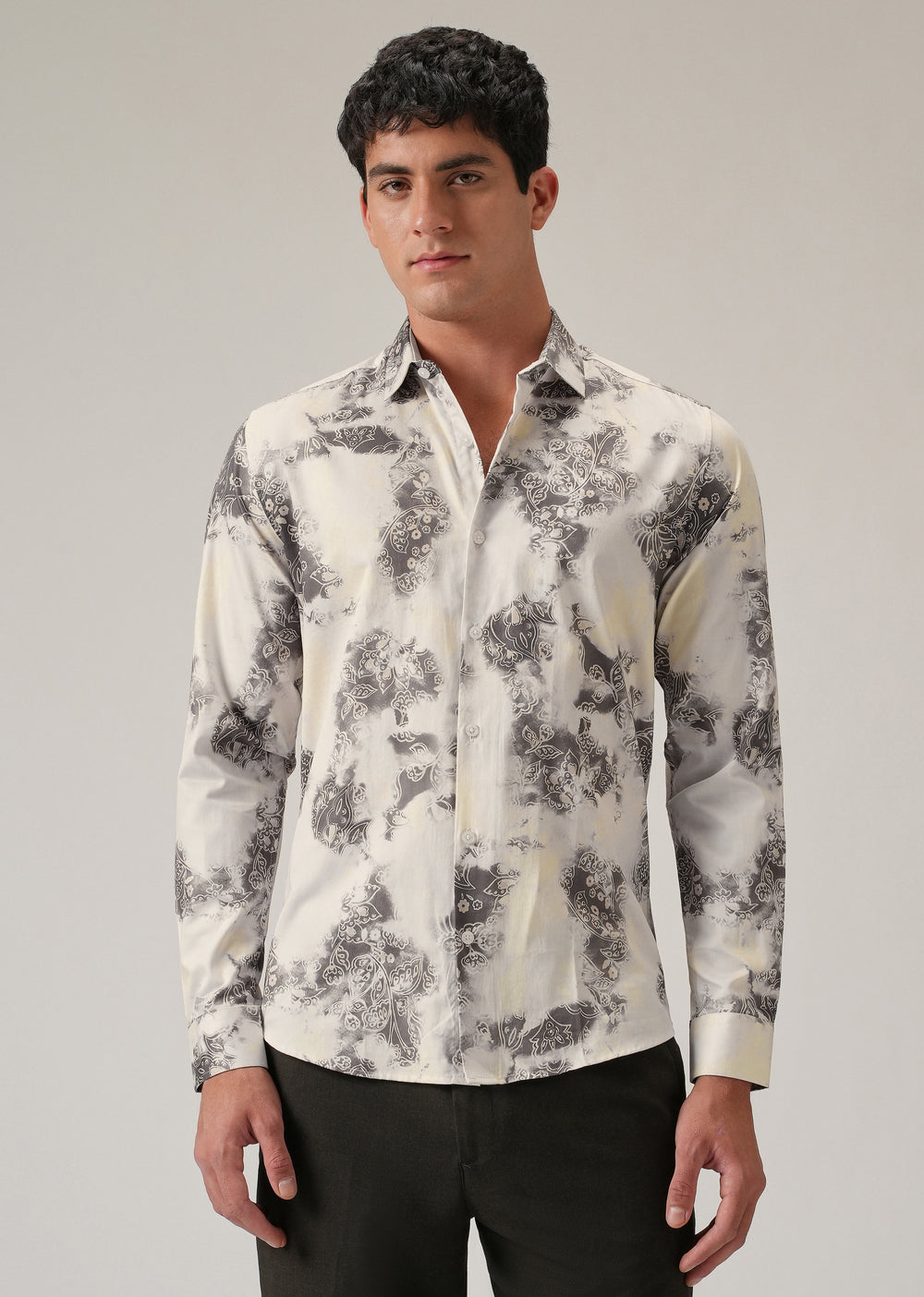 Faded Motif Print Shirt