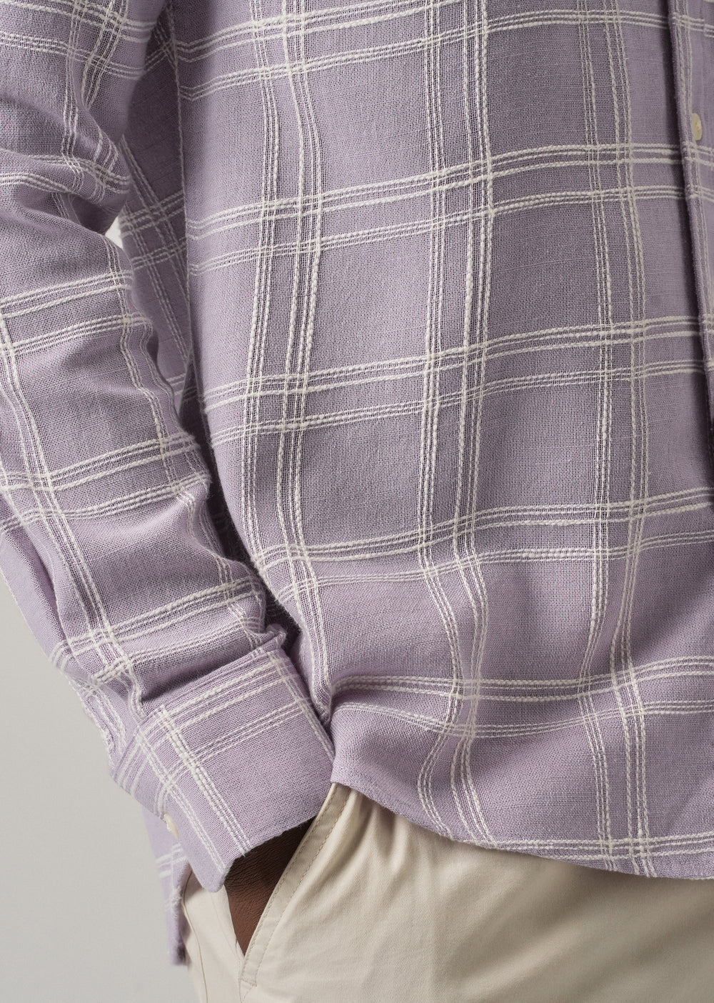 Lavender Chenille Check Shirt